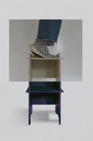 Sky Side Table with Furry Caterpillar Print – House of RoRo